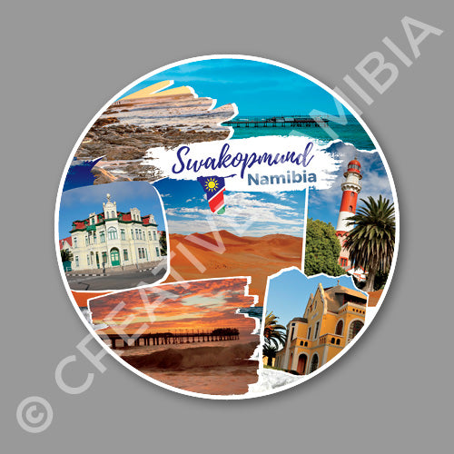 Collage sticker - Swakopmund – Pandora's Box Namibia