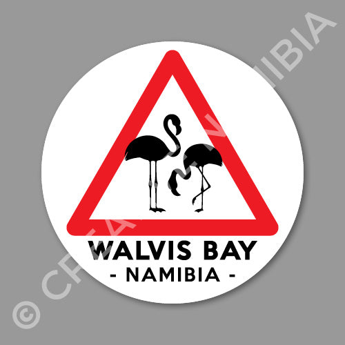 Road Sign Sticker - Walvis Bay – Pandora's Box Namibia