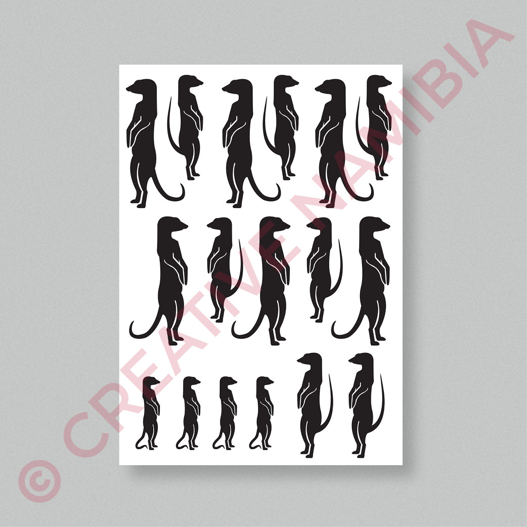 VINYL STICKER - A4 MEERKAT – Pandora's Box Namibia